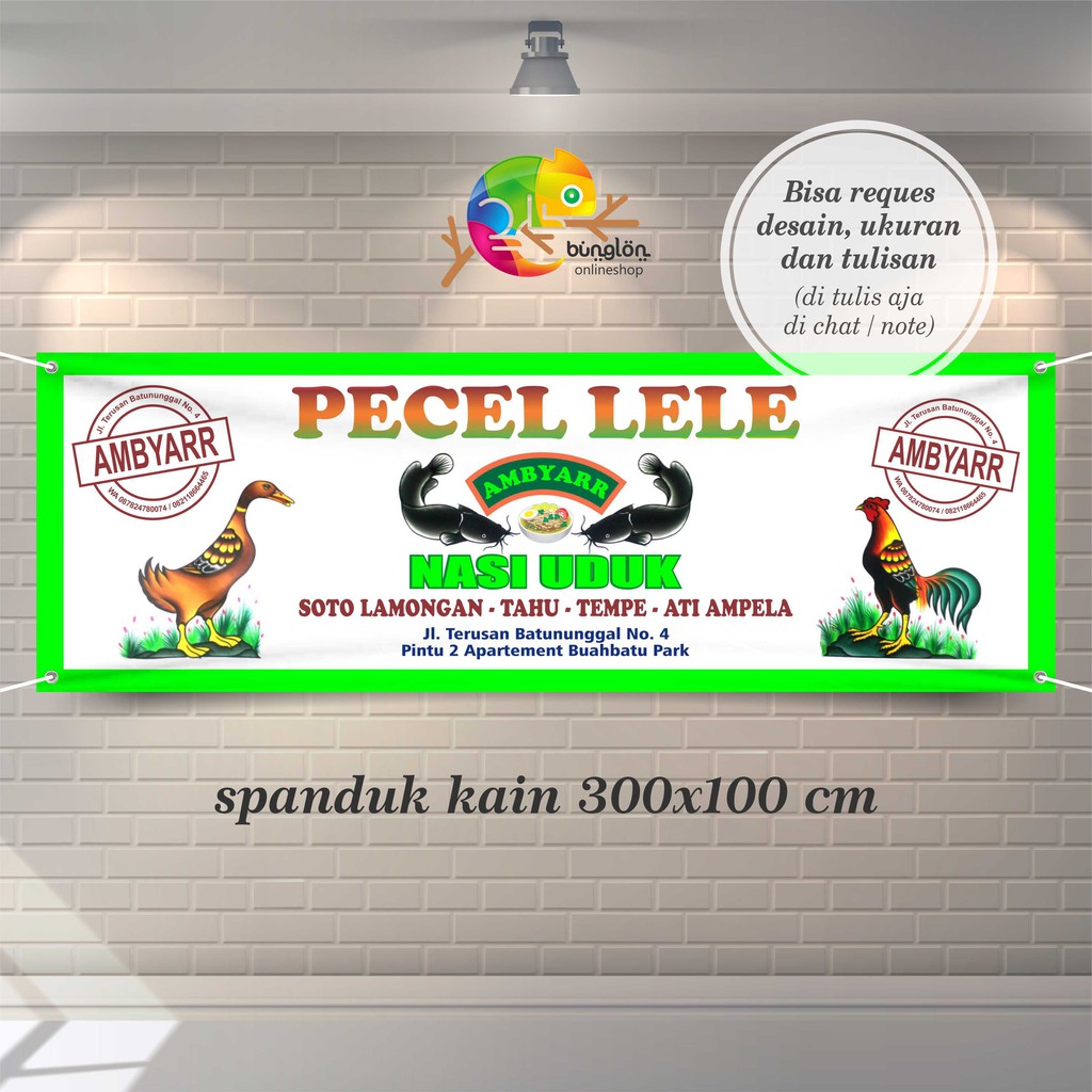 Jual Spanduk Banner Pecel Lele, Nasi Uduk | Shopee Indonesia