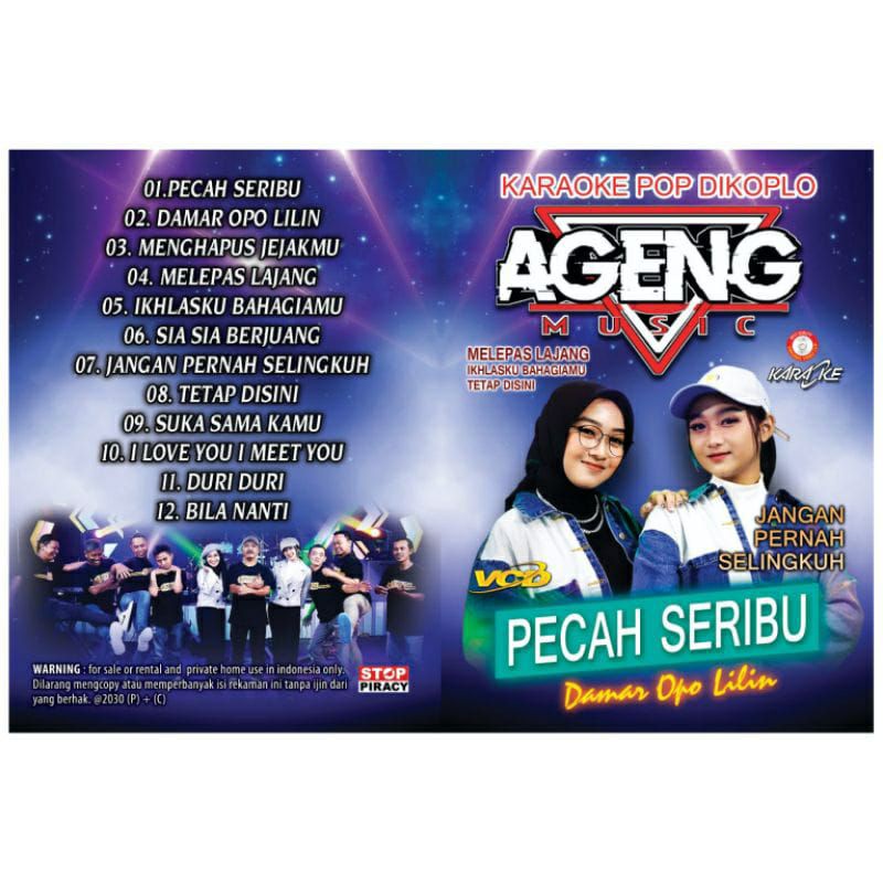 Jual KASET VCD DANGDUT KOPLO AGENG MUSIC ( PECAH SERIBU) | Shopee Indonesia