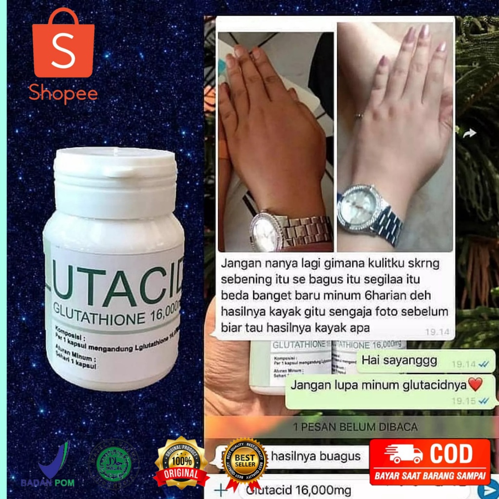 Jual GLUTACID 100% DI JAMIN ASLI WHITENING BOOSTER ORIGINAL ADA KAPSUL ...