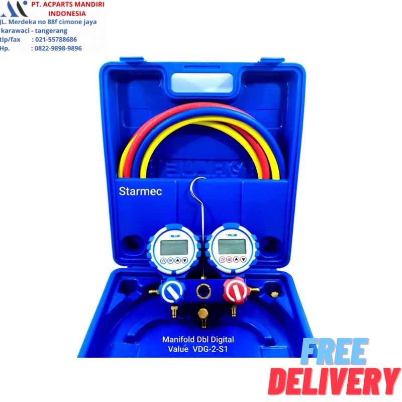 Jual manifold digital double gauge value VDG-2-S1 | Shopee Indonesia