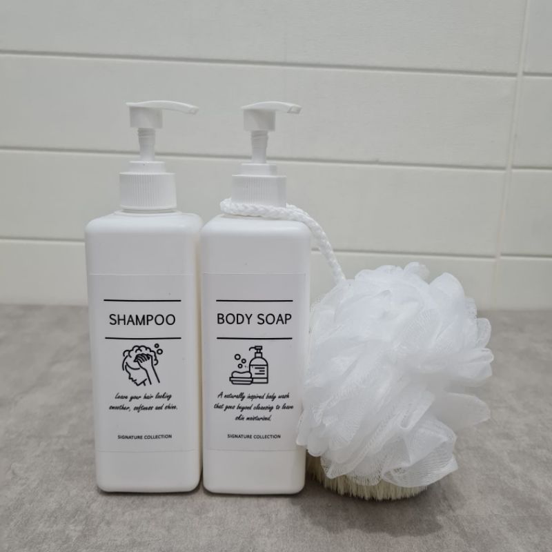 Jual Botol Kosong Pump Refill 500ml Sabun Mandi Cair Shampoo, Hand Soap ...
