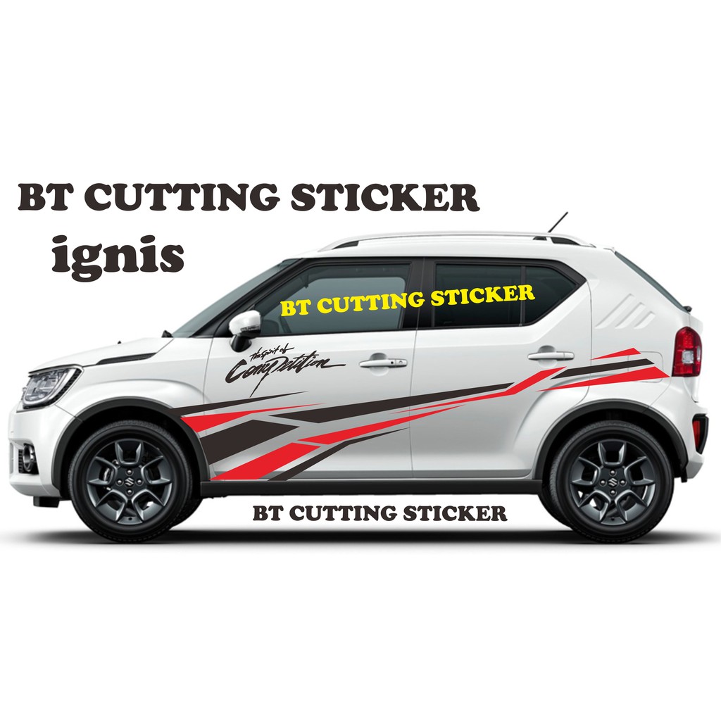 Jual ig211 sticker mobil suzuki ignis stiker mobil suzuki swift stiker ...