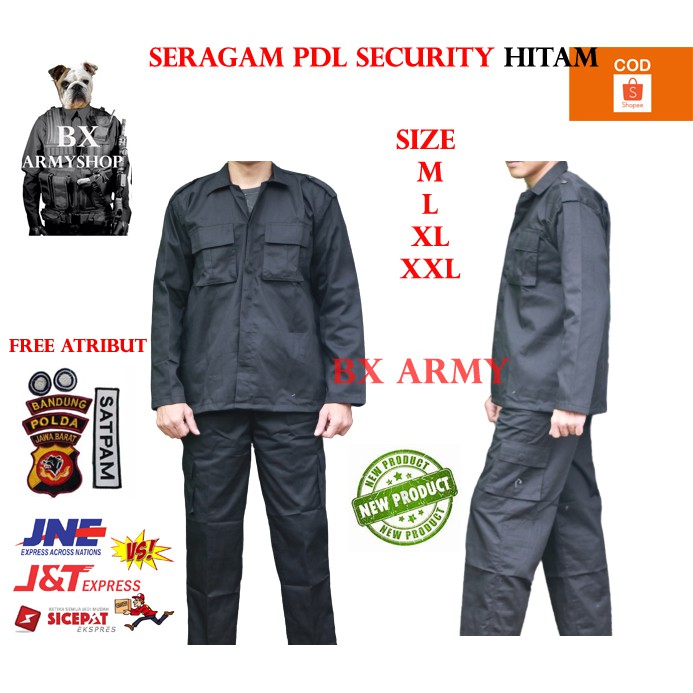 Jual Seragam pdl security Baju PDL satpam + atribut lengkap grosir ...