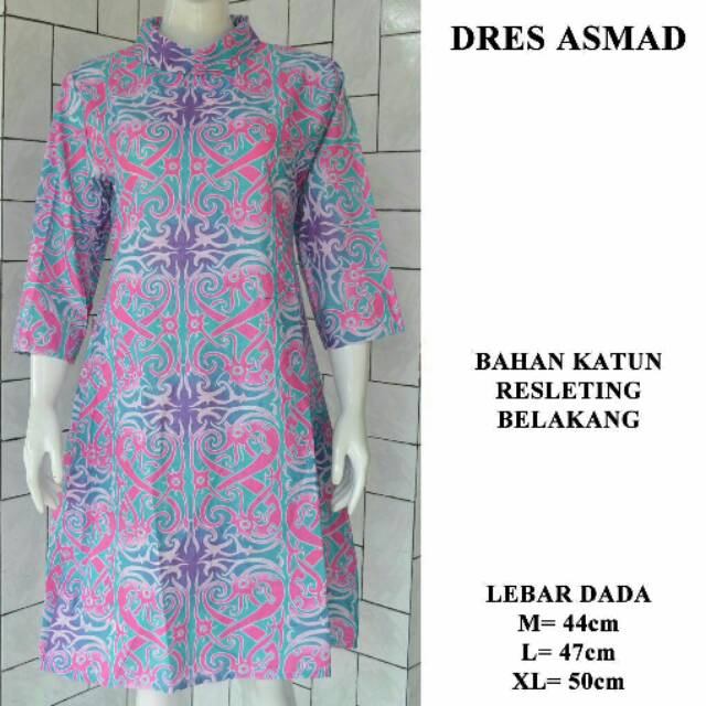 Jual Dress Batik Asmad | Shopee Indonesia