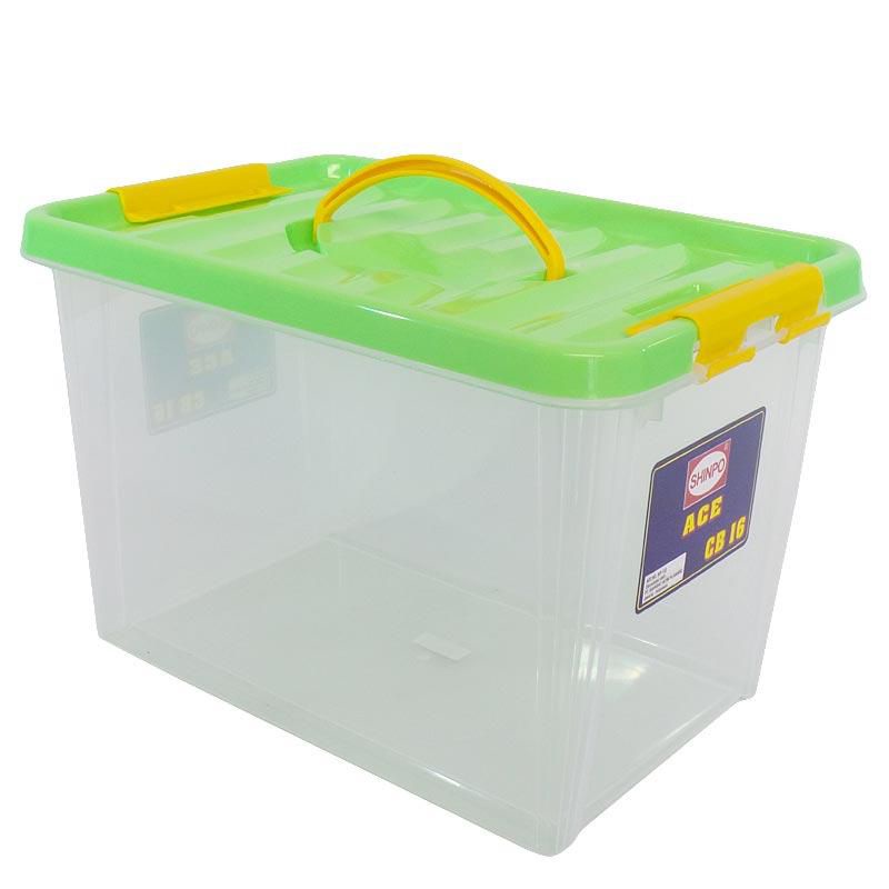 Jual SHINPO Kotak Penyimpanan Kontainer Plastik 16 Liter Ace Container ...