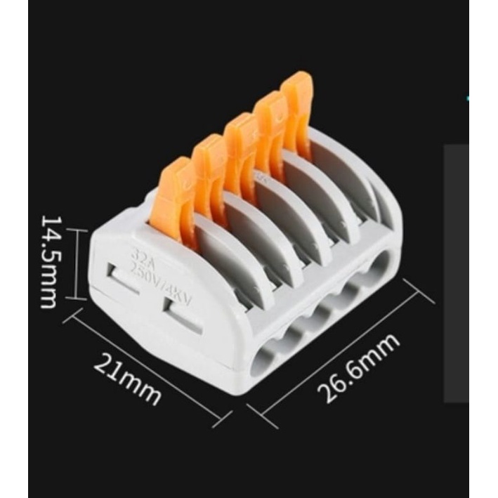 Jual Konektor Kabel wago PCT-2/3/4/5/8 pin / Universal Wire Connector Terminal | Shopee Indonesia