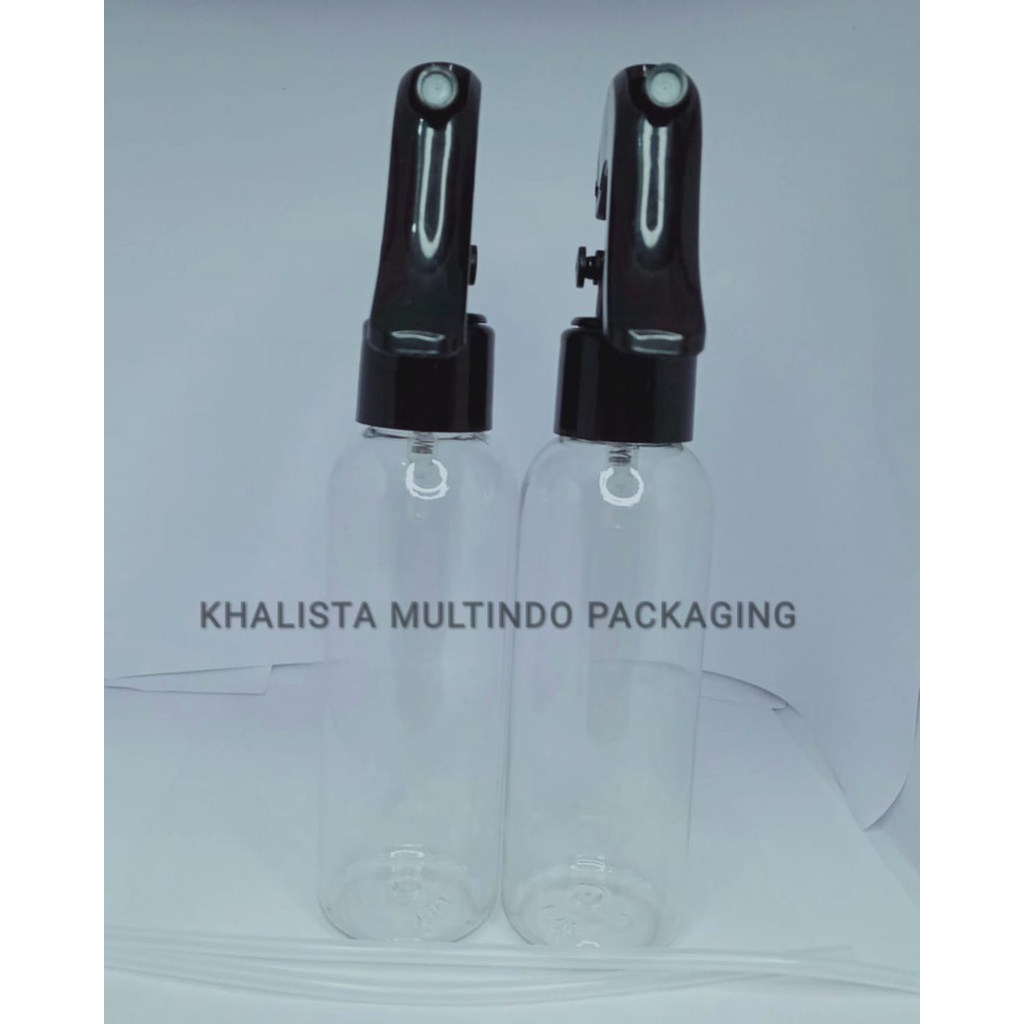 Jual Botol Spray Trigger 100 ML Natural ( Tutup Hitam ) | Shopee Indonesia