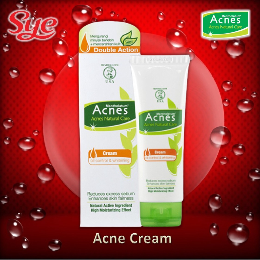 Jual Acnes Natural Care Oil Control & Whitening Cream 40gr - Krim Wajah ...