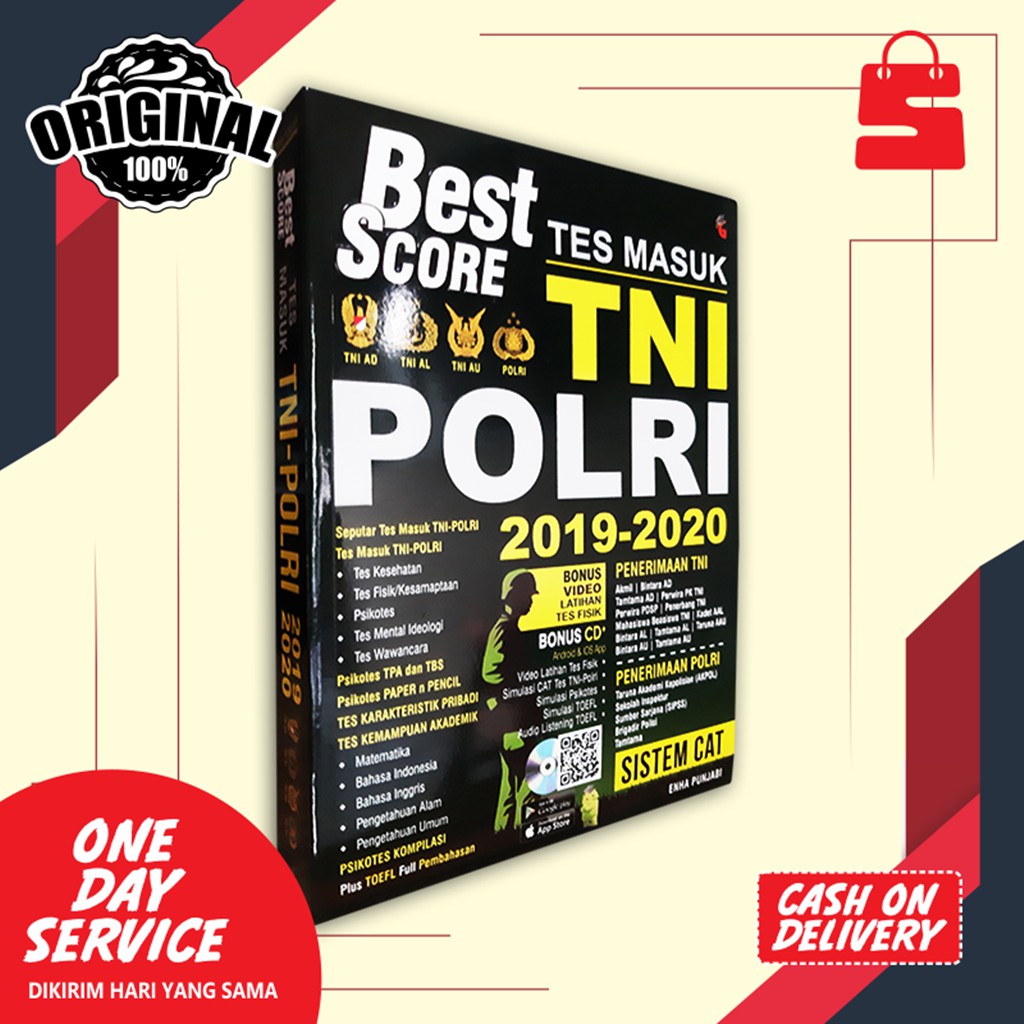 Jual Buku Materi Soal Tes Best Score Tes Masuk Tni Polri Sistem Cat