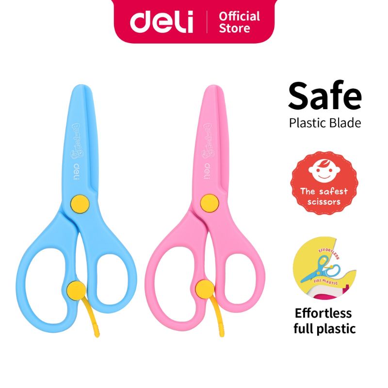 Jual DELI ED60402 BUMPEES PLASTIC SPRING SCHOOL SCISSOR GUNTING ANAK ...