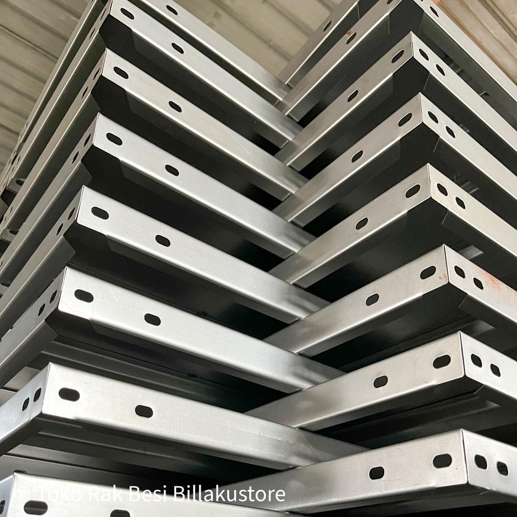 Jual Ambalan Rak Besi / ambalan tebal 0,7mm tulangan memanjang | Shopee ...