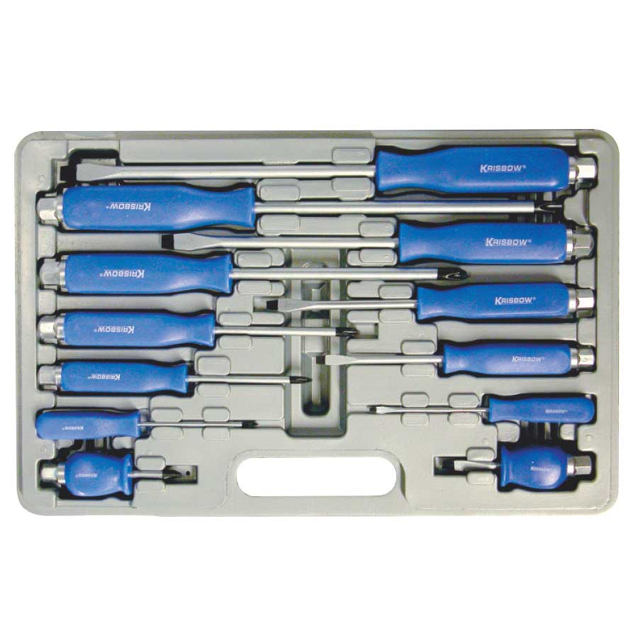 Jual KRISBOW SCREWDRIVER SET 12PCS LRSS12 KW0101626 | Shopee Indonesia