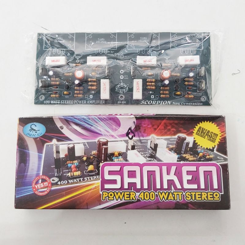 Jual SANKEN Kit Driver 2x 400 Watt Power Amplifier Stereo Safari by Scorpion Kit | Shopee Indonesia