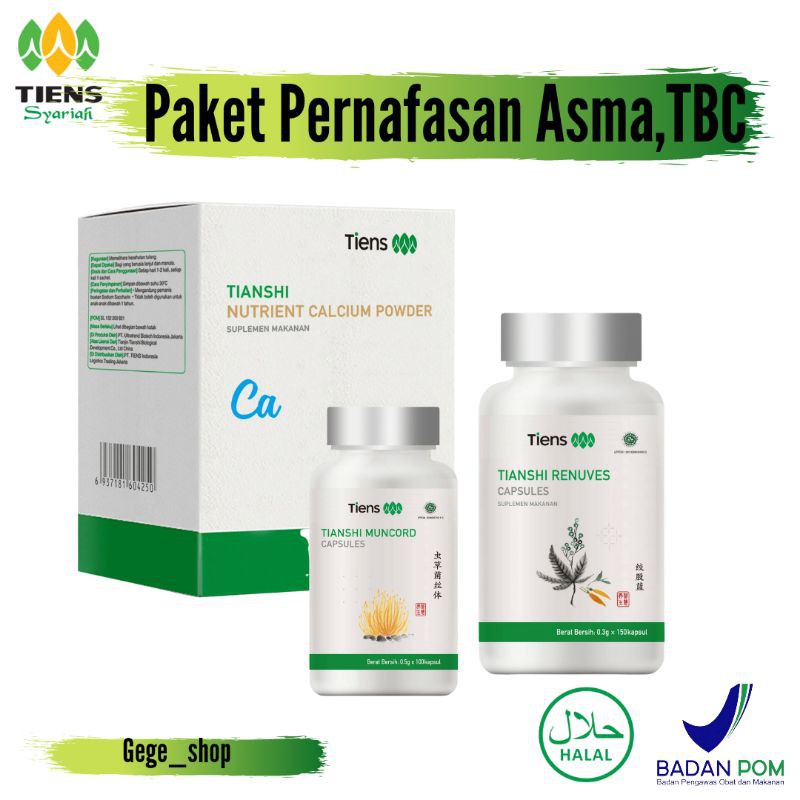 Jual Tiens Calcium Renuves Muncord Obat Herbal Asma & Tbc BY Gege ...