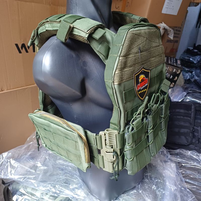 Jual Rompi Tempur Body Vest Hijau Army | Shopee Indonesia