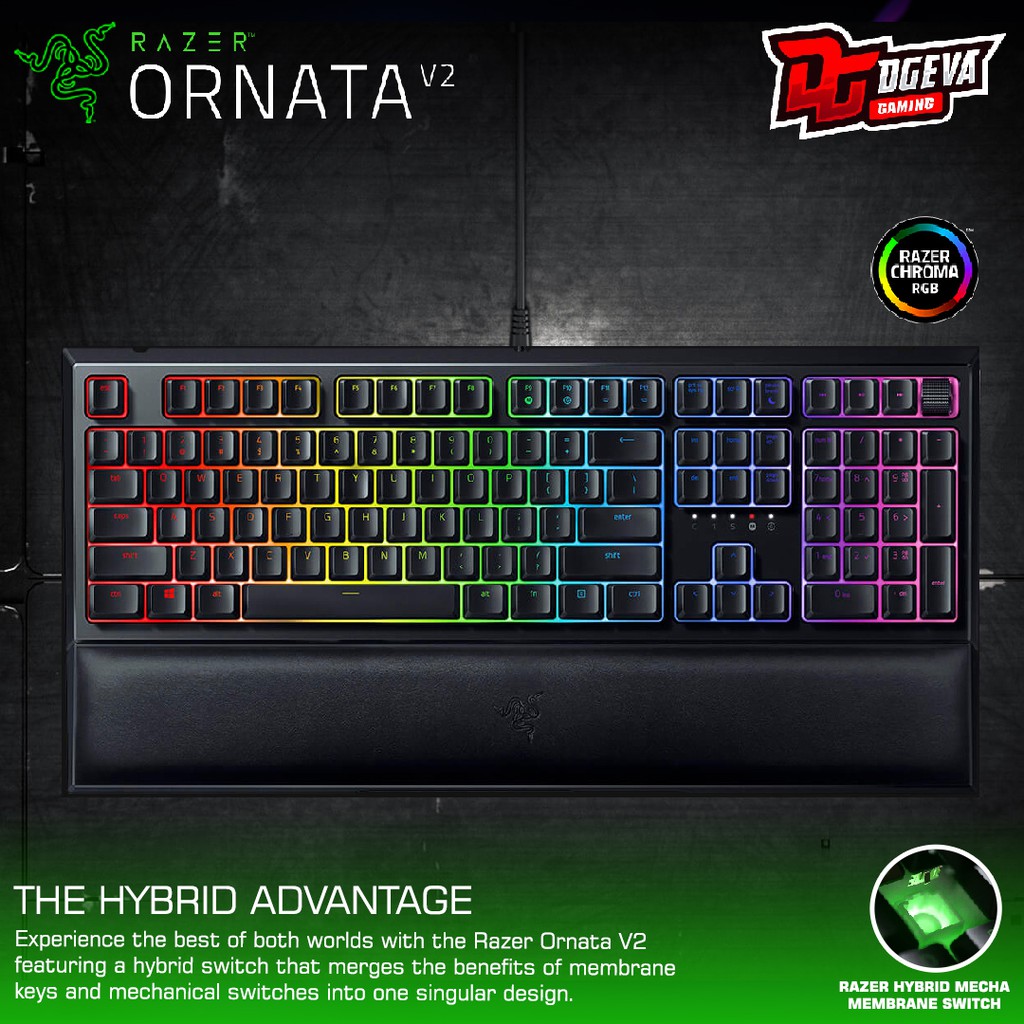 Jual Razer Ornata V2 Chroma RGB Hybrid Mechanical Gaming Keyboard | Shopee Indonesia