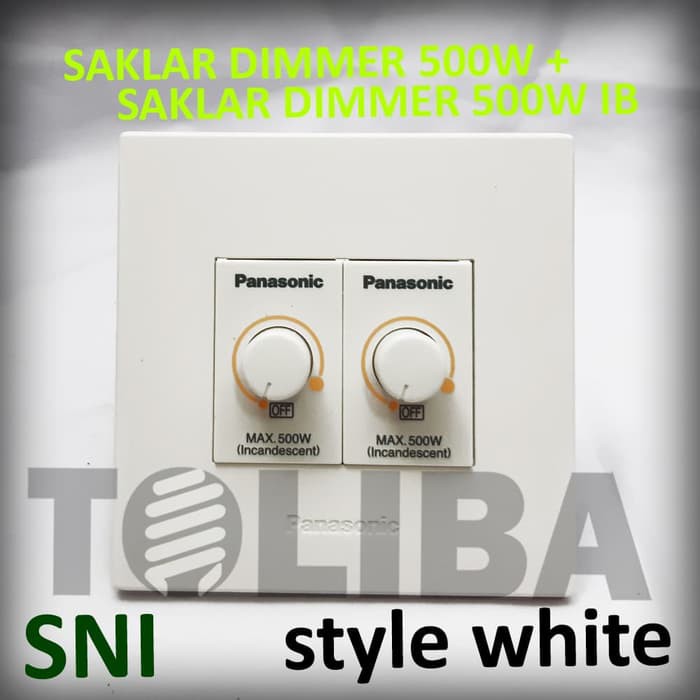 Jual saklar dimmer 500w saklar double panasonic peredup cahaya lampu ...