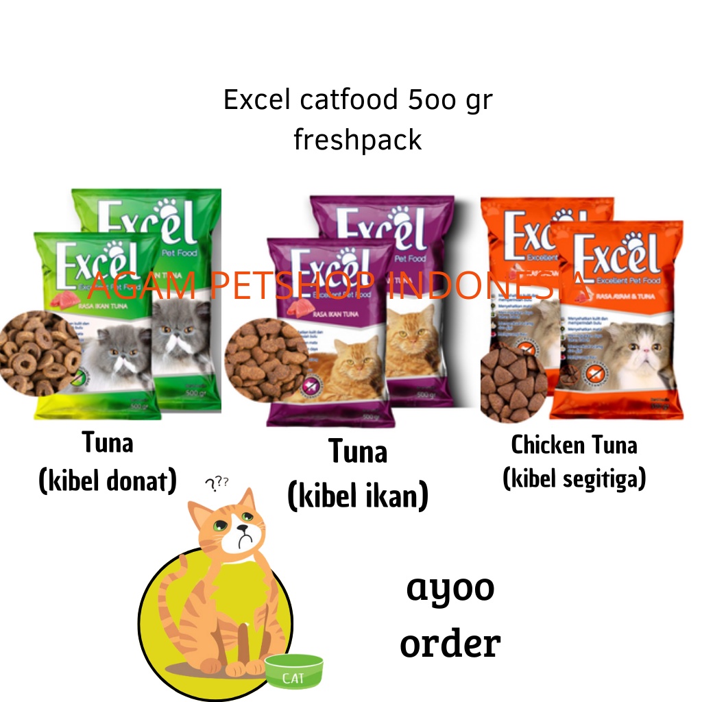 Jual Excel catfood 500 gr all varians | Shopee Indonesia