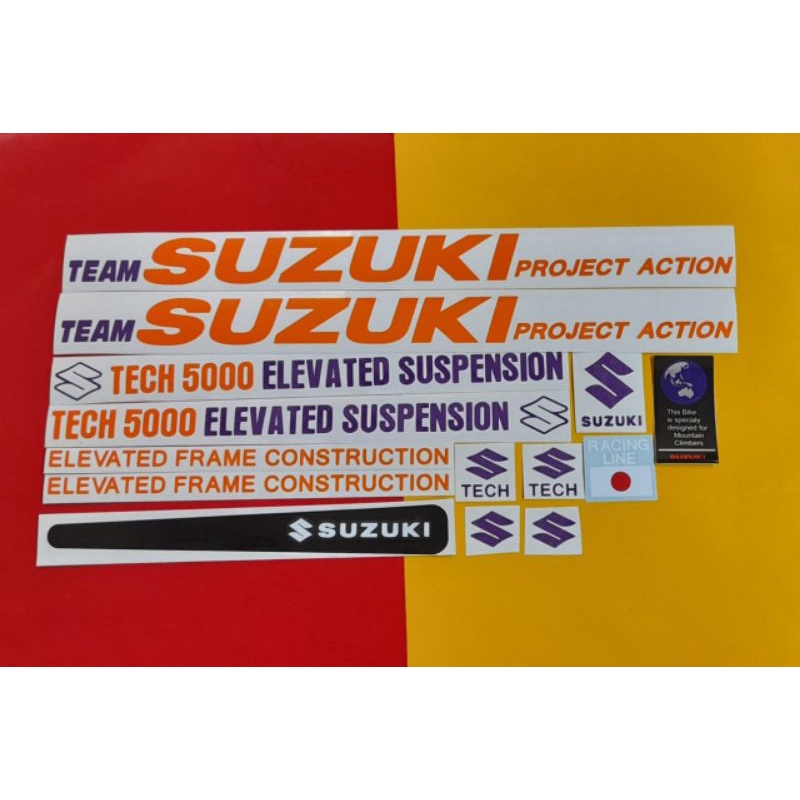 Jual stiker sepeda Suzuki tech 5000 elevated suspension | Shopee Indonesia