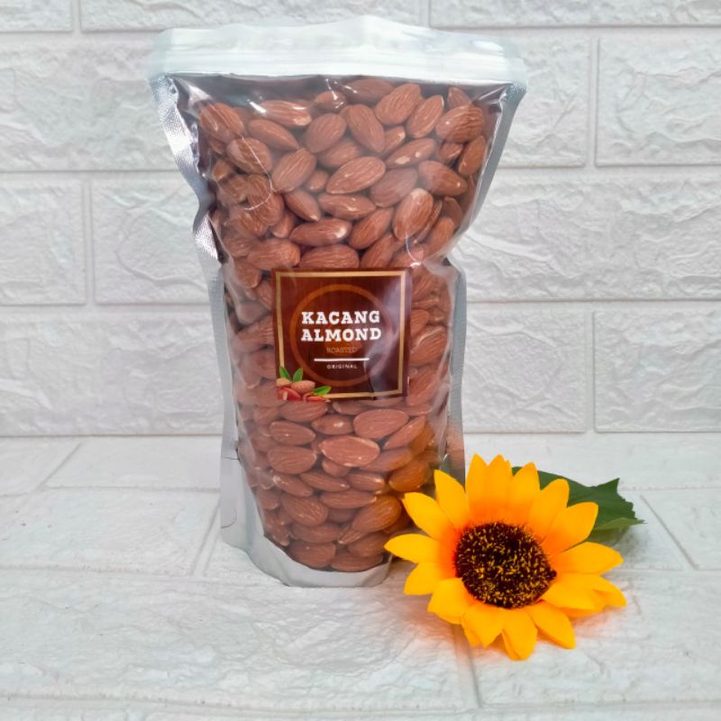 Jual KACANG ALMOND KUPAS ORIGINAL ROASTED || KACANG ALMOND KULIT BETTER ...