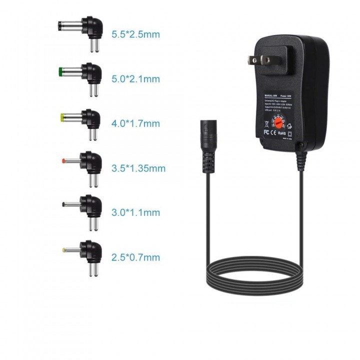 Jual Adaptor Universal 3V 4.5V 5V 6V 7.5V 9V 12V 2.1A 30W USB Port ...