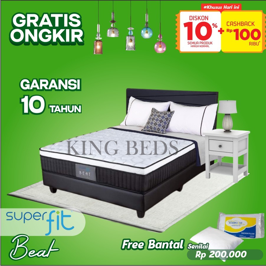 Jual Comforta Spring Bed Superfit BEAT Full Bed Set 160 180 200 120 ...