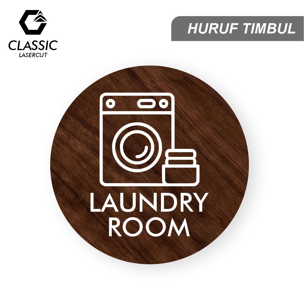 Jual Sign Board laundry Room / Penanda Laundry Room / Signage Laundry ...
