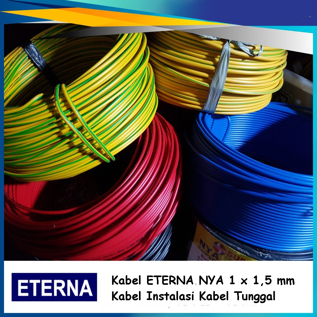 Jual Kabel ETERNA NYA 1x2,5 mm Kabel Listrik Tembaga Kuningan / Kabel Instalasi Kabel Tunggal ...