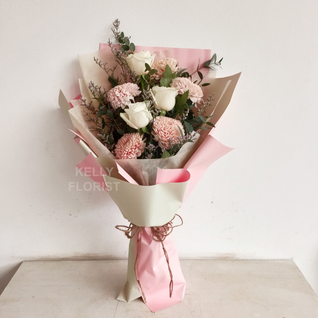 Jual Rangkaian Bunga Lamaran - Buket Bunga Asli - Caspian Star | Shopee ...