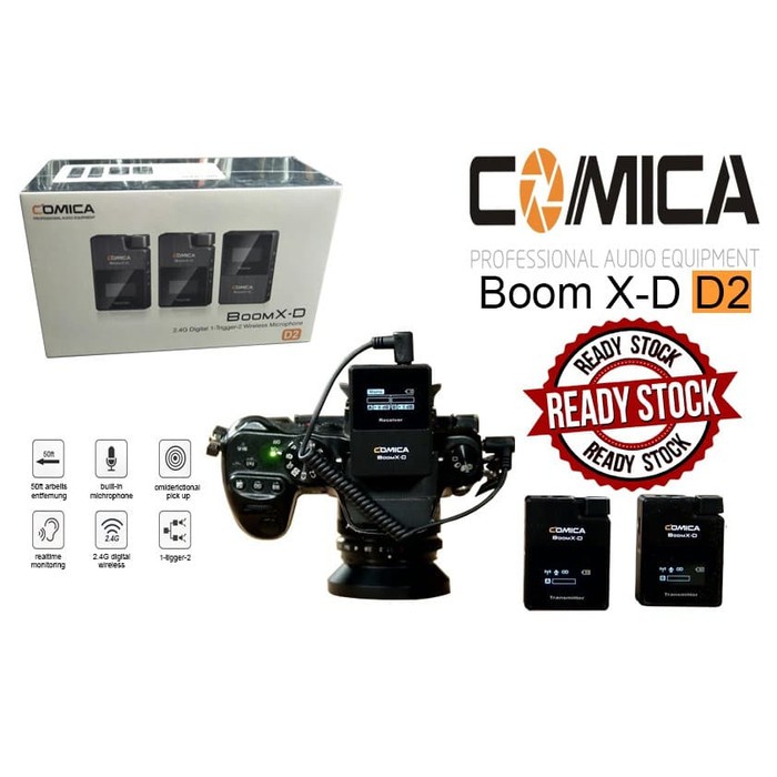 Jual COMICA BoomX-D2 Wireless Microphone | Shopee Indonesia