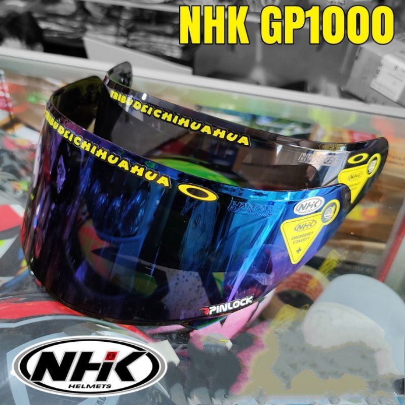 Jual Flat Visor NHK Gp1000 / Gp 1000 / nhk R75 PNP GP Tech iridium ...