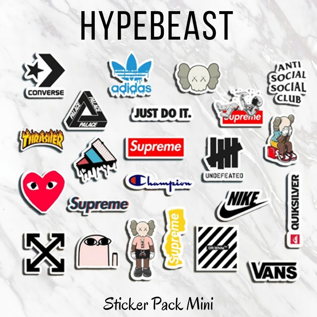 Jual Sticker Pack Mini Hypebeast 23Pcs | Shopee Indonesia