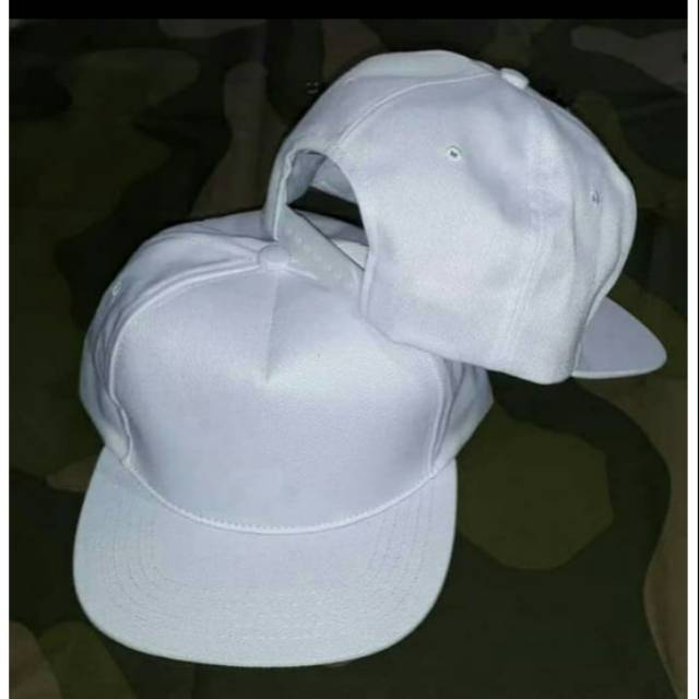 Jual TOPI SNAPBACK PUTIH POLOS | Shopee Indonesia