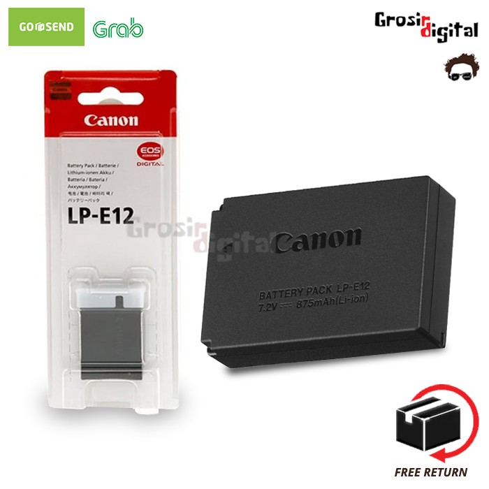 Jual Baterai Canon LP-E12 For Canon EOS M10, EOS M100, EOS M, EOS M2, EOS 100D | Shopee Indonesia
