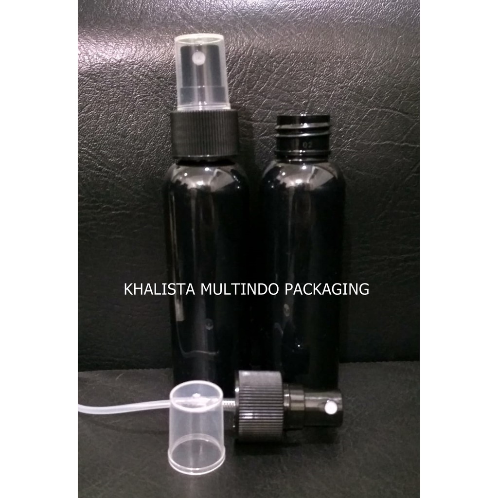 Jual Botol Spray 100 ML Hitam ( Tutup Hitam ) | Shopee Indonesia