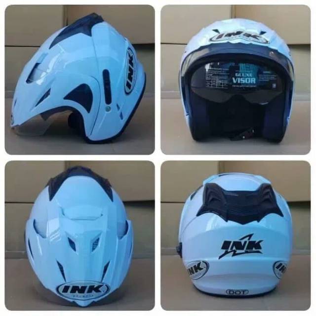 Jual Helm ink cx 22 dobel visor/Half face/full face | Shopee Indonesia