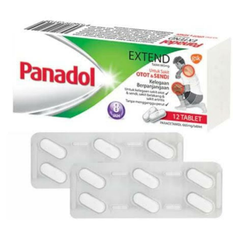 Jual PANADOL EXTEND FOR MUSCLE AND JOINT PAIN (6 TABLET PER STRIP ...