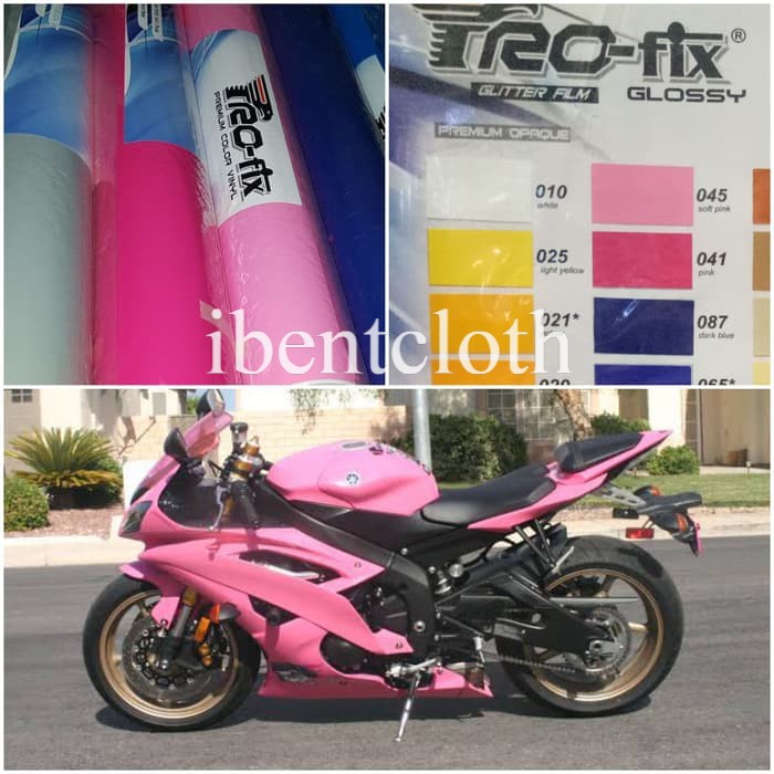 Jual STIKER SKOTLET MOTOR AQUARIUM PROFIX PINK 045 GLOSSY 1 ROLL 15 ...