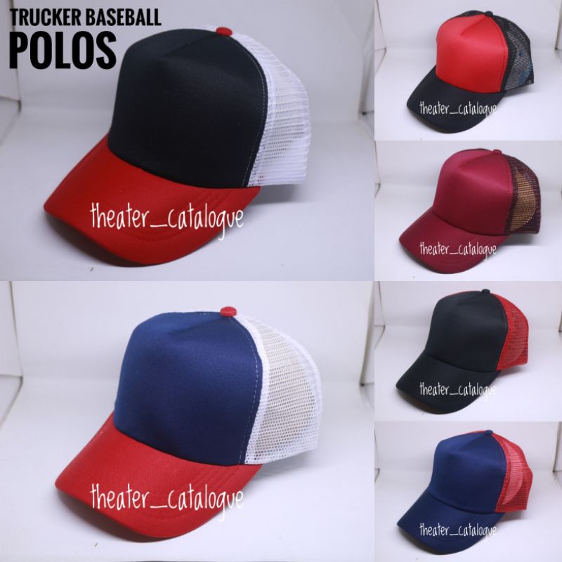 Jual TOPI TRUCKER POLOS | TOPI JARING POLOS | TOPI JALA POLOS | TOPI ...