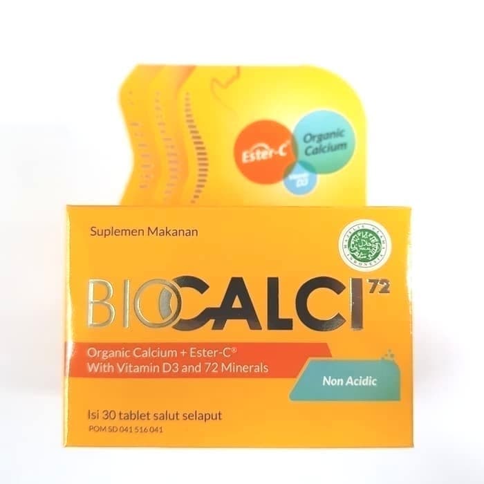 Jual BIO CALCI ESTER C CALCIUM D3 DAN 72 MINERAL 30 TABLET | Shopee ...
