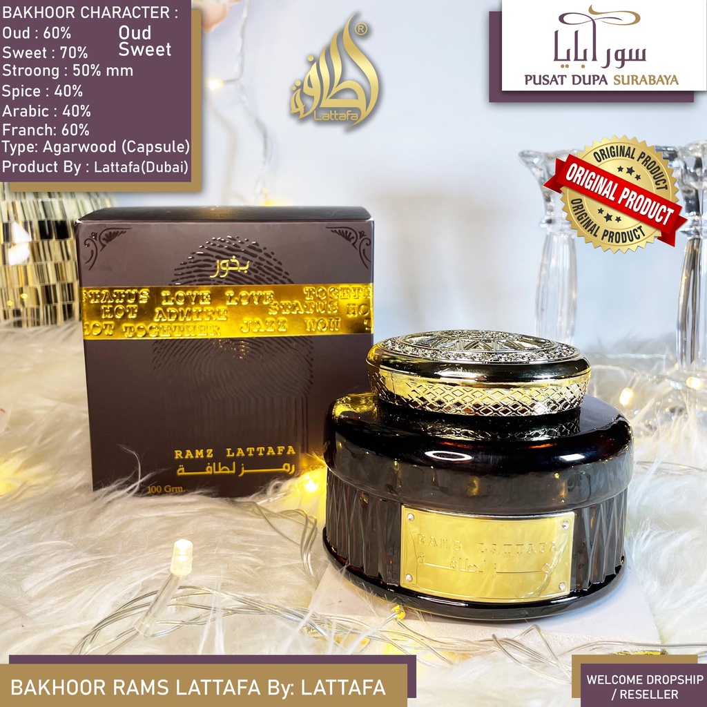 Jual Bakhoor/buhur/Bakhour/Menyan/Dupa Arab Ramz Lattafa /Lattafa/Made ...