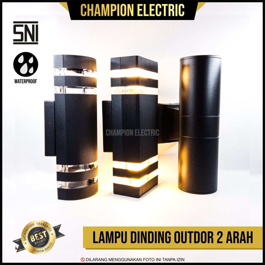Jual Lampu Dinding Taman Outdoor Minimalis Fitting Fiting E27 Tempel ...
