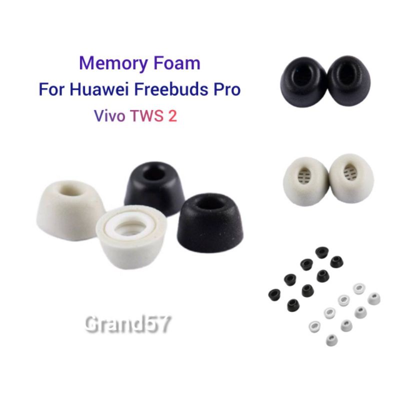 Jual Eartips Memory Foam Huawei Freebuds Pro Vivo TWS2 Eartip Earbuds ...