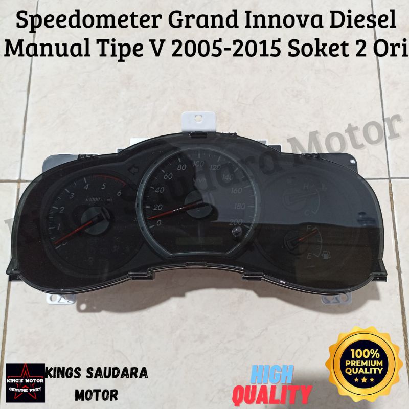 Jual Speedometer Grand Innova Diesel Manual Tipe V 2005-2015 Soket 2 ...