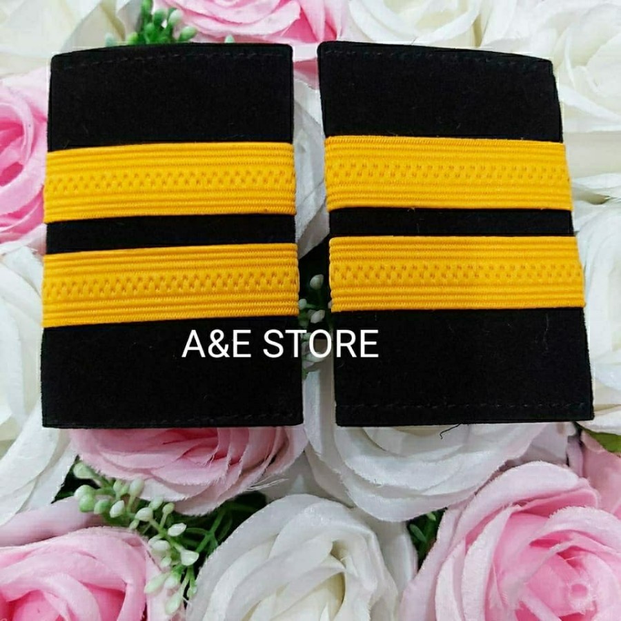 Jual pangkat PILOT BAR 2, pita list lokal kuning | Shopee Indonesia