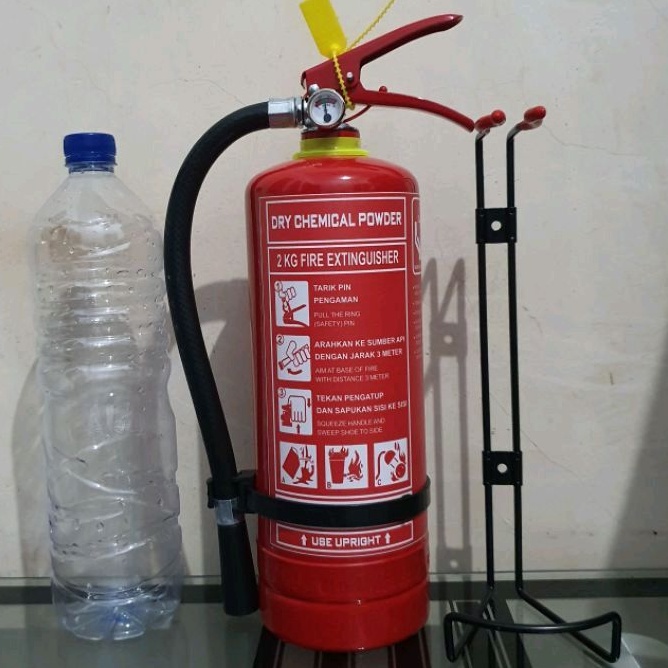 Jual Tabung Pemadam Api [ Apar ] 2 Kg ABC Powder.Full Set | Shopee ...