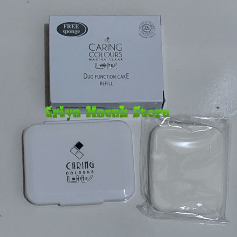 Jual CARING COLOURS UV White Duo Fuction Cake 03 Natural Glow 16gr ...
