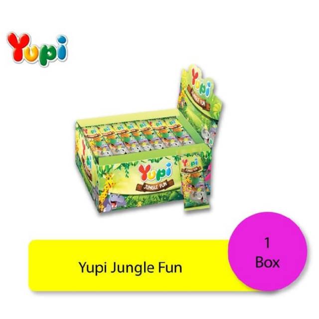Jual Permen Yupi Jungle Fun 1 Box / 1 kotak | Shopee Indonesia