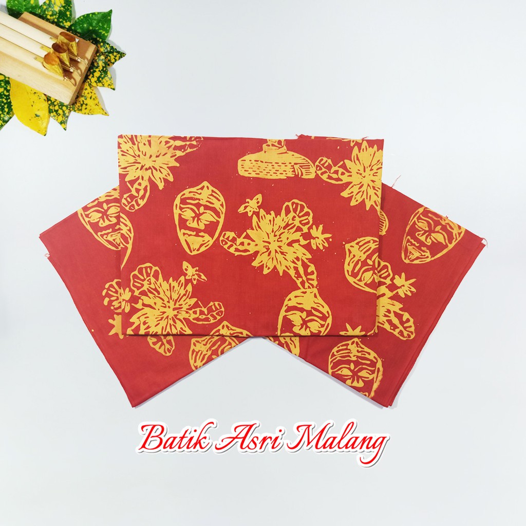 Jual Kain Batik Cap Motif Topeng Malangan. Bisa Pesan Desain & Ukuran ...