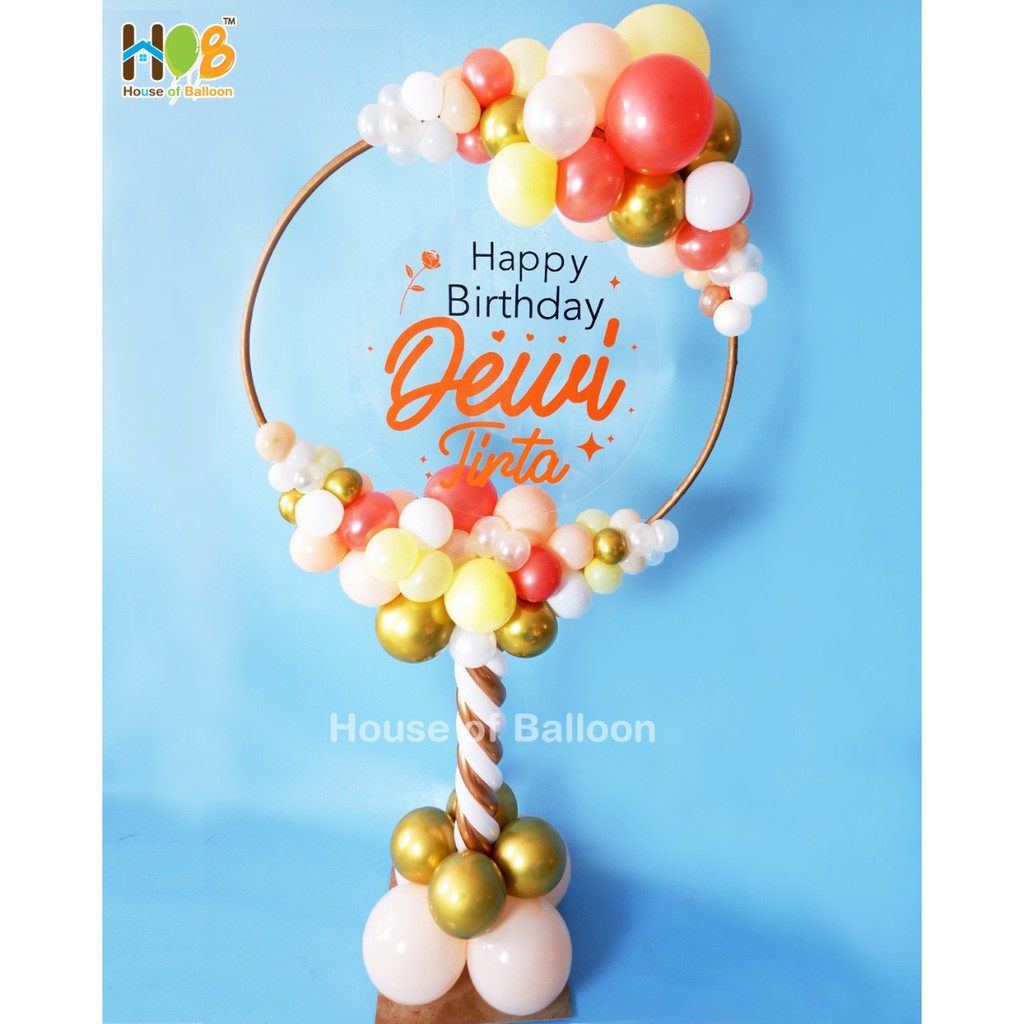Jual Stand Balon Bulat Lingkaran Standing Tiang Dekorasi Balon Round ...
